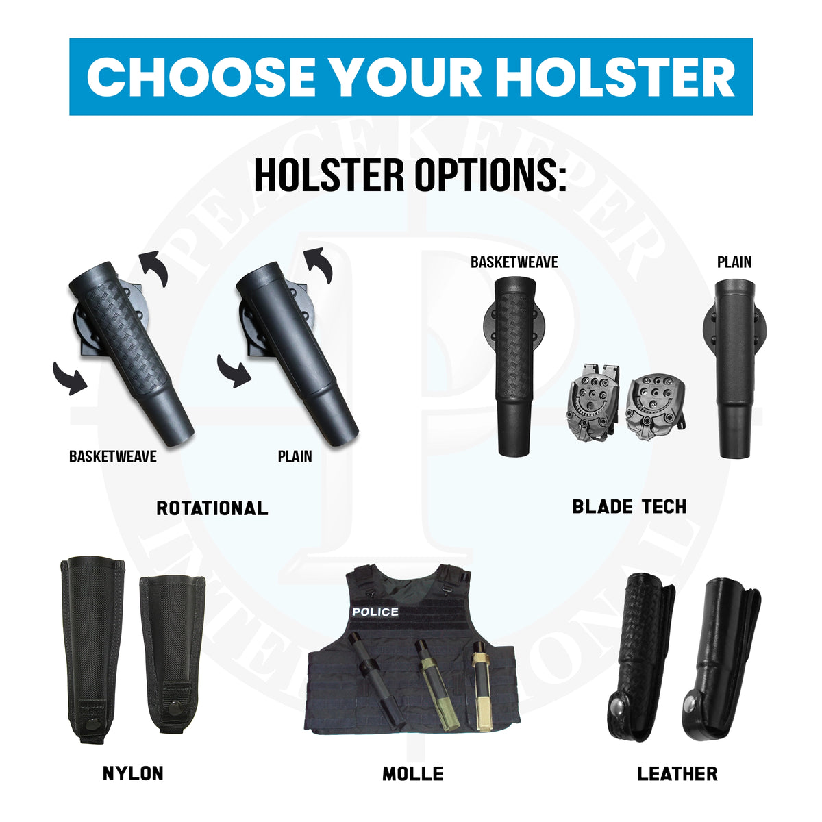 Peacekeeper RCB Expandable Baton - Tactical Black - 24 in – Peacekeeper ...